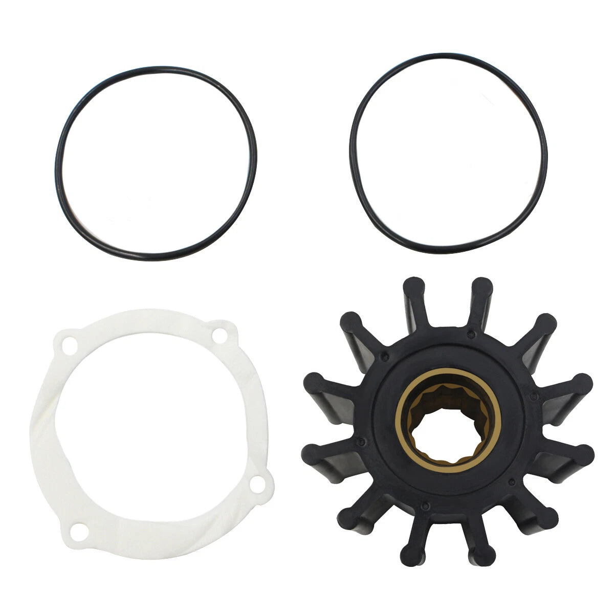 Impeller Kit for Volvo Penta Sea Water Pump 21213664, 3584350, 3588914 ...